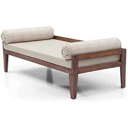 JH DECORE Solid Sheesham Wood Diwan Cot for Living Room | 3 Seater ...