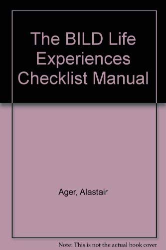 The BILD Life Experiences Checklist: A4 Manual Only: unknown author ...