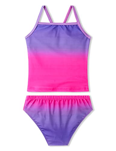 Snapklik.com : Girl Bathing Suit Two Piece Tankini Swimsuit Sets Purple ...