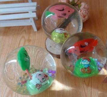 FAVELA® Bouncing Ball (Without Led Light) 55mm Rubber Bouncing Ball ...
