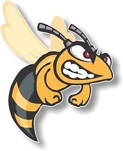 Amazon.com: Vinyl sticker/decal Medium 120mm angry hornet - facing ...