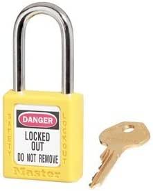 Amazon.com: Master Lock Yellow Zenex Safety Padlock - No. 410YLW