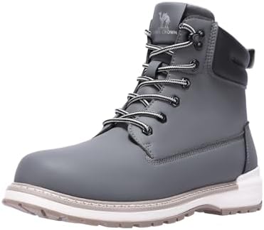 Amazon.com | CAMEL CROWN Work Boots for Men Water-Resistant Soft Toe ...
