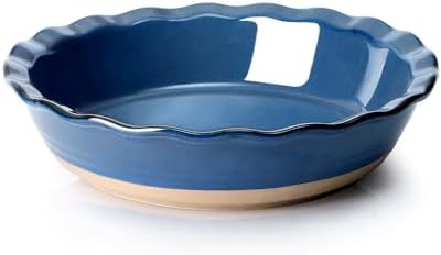 Amazon.com: NUTRIUPS 10 Inch Pie Baking Dish, Round Baking Dish for ...