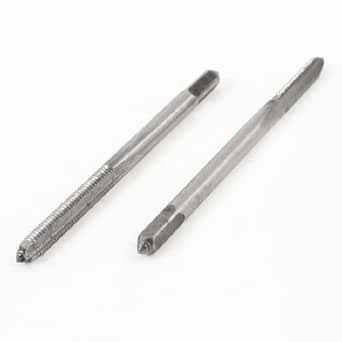 2pcs HSS High Speed Steel 3mm x 0.5mm Taper and Plug Metric Tap Gray ...