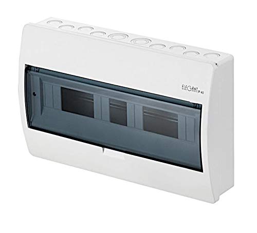 Elektro-Plast Sicherungskasten mit transparenter Abdeckung IP40 Aufputz ...