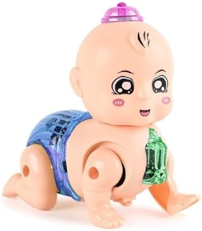 Buy PARTEET Battery Operated Crawling Baby Toy with Music & Light Fun ...