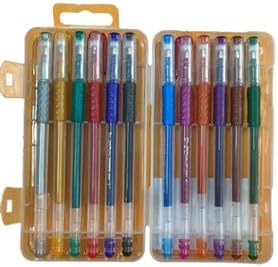 Montex Hy-Speed 10 Multicolour Smart Glitter X-L Sparkle Gel Pen (PACK ...