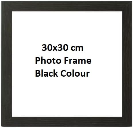 DECORO 30x30 cm Black Frame, Black Wood Finish, Picture Poster Frame ...