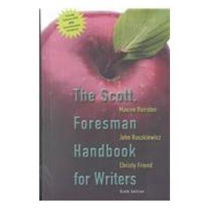 The Scott, Foresman Handbook for Writers: Hairston, Maxine, Ruszkiewicz ...