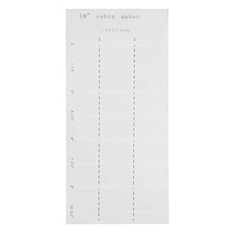 Amazon.com: Clear Scale Quilting Rulers 10 Inch Set - Log Cabin Maker ...