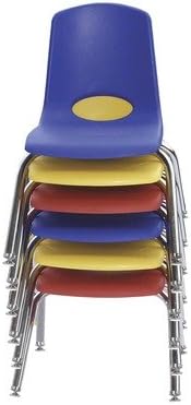Amazon.com: 12" Plastic Stack Classroom Chair (Set of 6) Foot Type ...