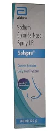 Solspre 0.9% - Bottle of 100ml Nasal Spray : Amazon.in: Health ...