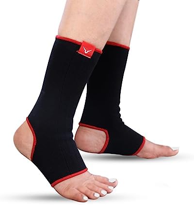 Invincible Anklets Ankle Support Compression Sleeve Brace, Muay Thai ...