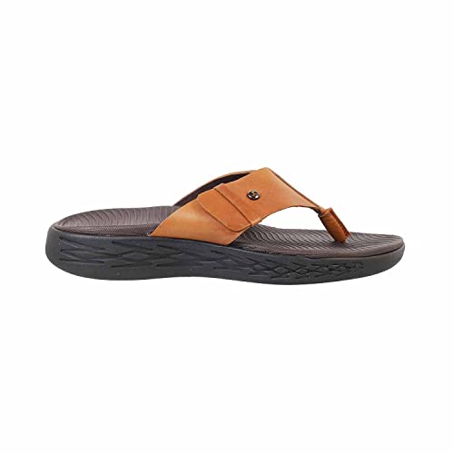 Mochi Mens Leather Tan Chappals (Size (6 UK (40 EU)) : Amazon.in: Fashion