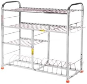 i bharat Wall Mount Kitchen Utensils Dish Rack | Stainless Steel Bartan ...