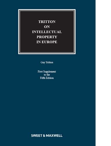 Tritton on Intellectual Property in Europe (1st Supplement): Amazon.co ...