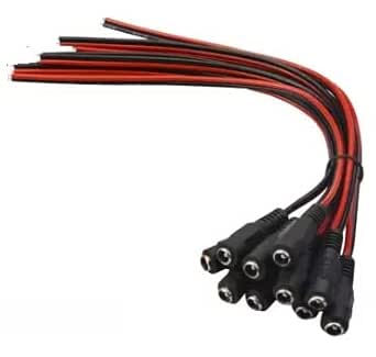 MaK WOrLD® 10 Pairs DC Pin Female Power Plug Adapter Connector for CCTV ...