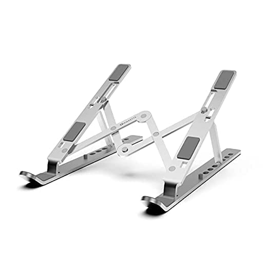 Unique World Aluminum Tabletop Laptop Stand, Ergonomic Foldable ...