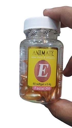 Buy Animate Vitamin-E Facial Capsule- 60 Capsules (60 ml) Online at Low ...