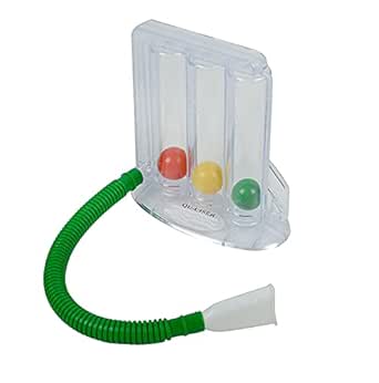 OnWheel Deep Breathing Spirometer/Respirometer/ 3 Ball Lung Respiratory ...