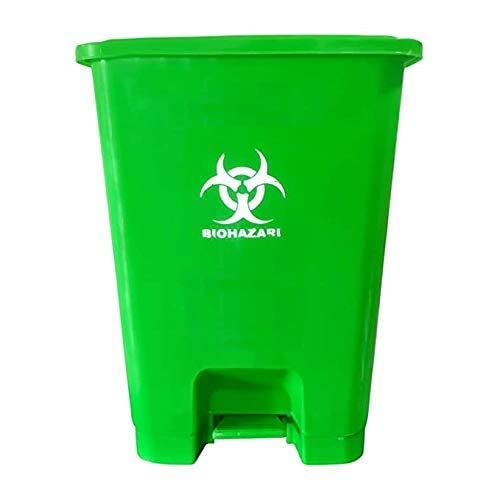 blueshark enterprise® biohazard Plastic Pedal Dustbin 20 Liter (Green ...