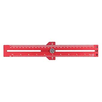 Metal Sliding Rule, 45 Degree Angle Scribing Ruler with Slide Stop ...