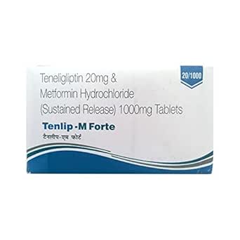 TENLIP-M FORTE 20/1000MG - Strip of 15 Tablets : Amazon.in: Health ...