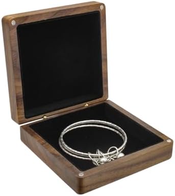 Amazon.com: COSISO Walnut Wood Bracelet/Bangle Box Case Jewelry Display ...