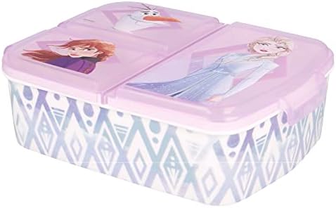 Frozen Sandwich Lunch Snack Box Multi Compartment Kids Children School ...