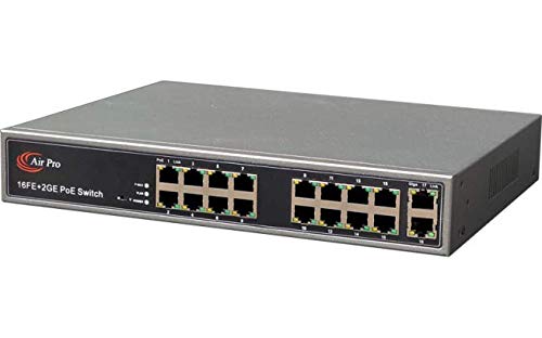 Airpro AP-1216 16FE+2GE 48V Ports PoE Switch with 16-Port PoE - Buy Airpro AP-1216 16FE+2GE 48V ...