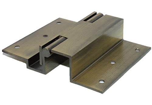 RiseOm Duck Hinges of Brass (Full Overlay(75x19x19)mm-Antique, pack of ...