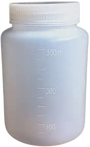 Plastic Lab Chemical Reagent Bottle, 500ml Wide Mouth Sample Sealing ...