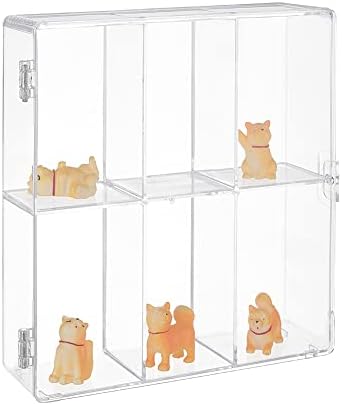 OLYCRAFT Acryl Figuren Vitrine 18.9x5.6x20.3cm Vitrine Für Puppen 6 ...