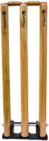 Buy SAS SPORTS Wooden Cricket Stumps with Bails - Senior | Iron ...