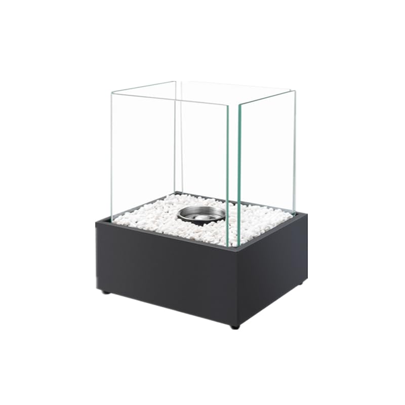 Bio Ethanol Fireplace Indoor Outdoor Camping Glass Top Burner Fire ...