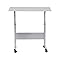 Amazon.com: Adjustable Height Mobile Computer Desk Rolling Computer ...