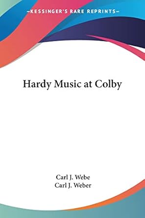Buy Hardy Music at Colby Book Online at Low Prices in India | Hardy ...