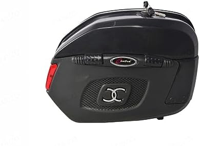 CARIZO Bike Side Luggage Box Black 18 Ltrs with Lock and Reflector ...