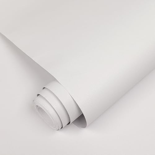 Thick White Contact Paper Matte White Wallpaper 16"x198" Waterpoof Peel ...