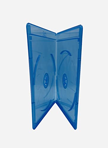 5 x Slim Double 6mm Spine CD DVD Blu Ray Disc Case – Allows you to ...