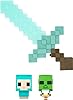 Amazon.com: Mattel Minecraft Enchanted Diamond Sword with Lights ...