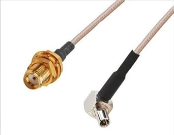 NBR SMA Female to TS9 Male Right Angle Coaxial Bulkhead SMA Female to 90 Degree TS9 Cable Kit ...