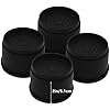 Amazon.com: HANIHUA 4 Sets Furniture Risers 2 inch Black Bed Risers ...