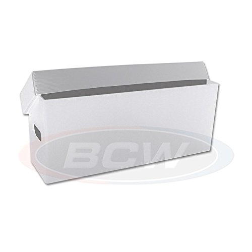 Amazon.com: BCW 1-BX-Long-PL-WHI White Plastic Long Comic Storage Boxes ...