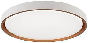 Plafon LED Montana, 41cm, Redondo Moderno, Branco e Cobre, 24W com 3 ...