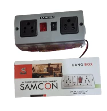 Samcon 12v/24v dc to ac Converter Gang Box 3 in Built USB Ports. dc to ...