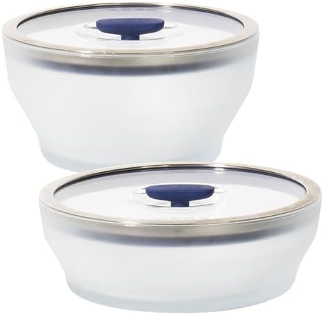 Amazon.com: Anyday 4-Pc Microwave Cookware & Glass Food Storage Set ...