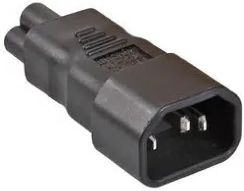 MainCore 15cm short IEC C14 (Kettle) to C5 (Cloverleaf) Cable Power ...