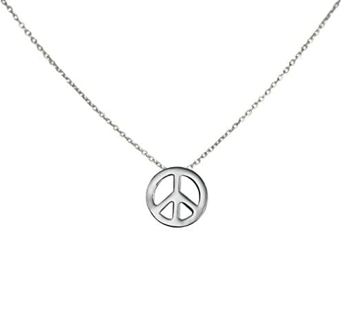Amazon.com: Silver Peace Sign Necklace : Handmade Products